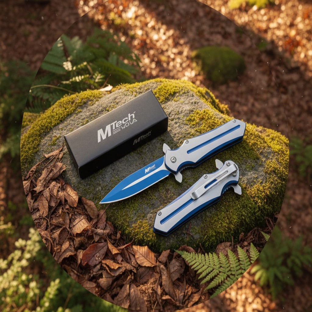 Mtech Speed Ster Titanyum Kaplama Blue Kamp Çakısı